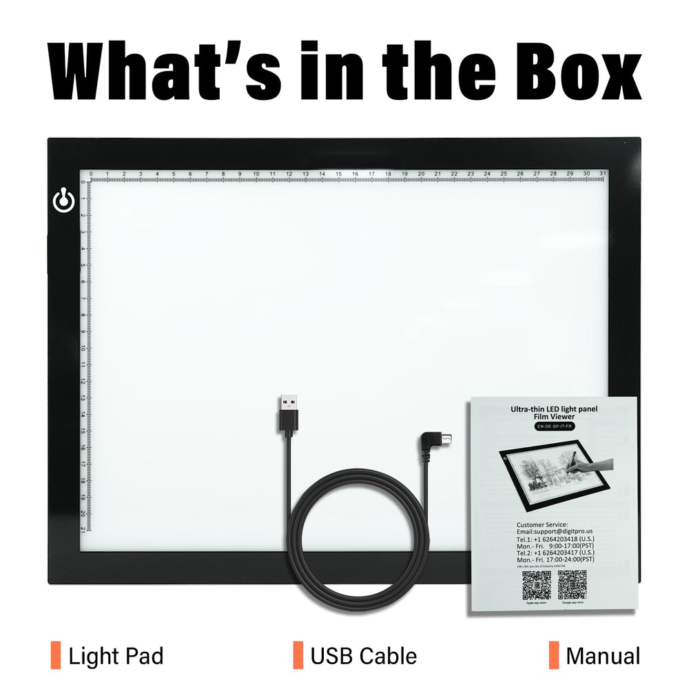 A4 Light Box for Tracing – Ultra-Thin LED Light Table with Adjustable