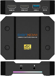 DIGITNOW USB Video Capture Card 4k/60Hz HDR10 Zero-Lag Passthrough, Ul
