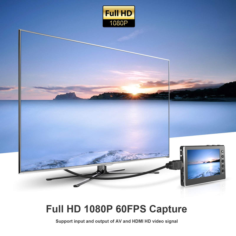 HD Video Capture Box game screen recorder 1080P 60FPS USB 2.0 with 5 ...