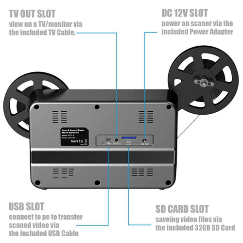 Digitnow 8mm Film To Digital Converter – Reel To Reel Film Scanner